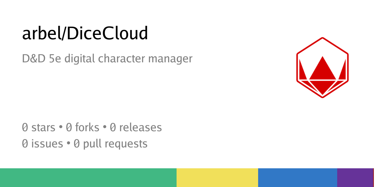 arbel/DiceCloud: D&D 5e digital character manager - Forgejo: Beyond coding. We Forge.